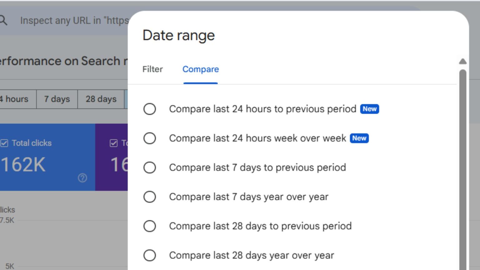 Google Search Console Rolls Out 24-Hour Comparison Views in Performance Reports